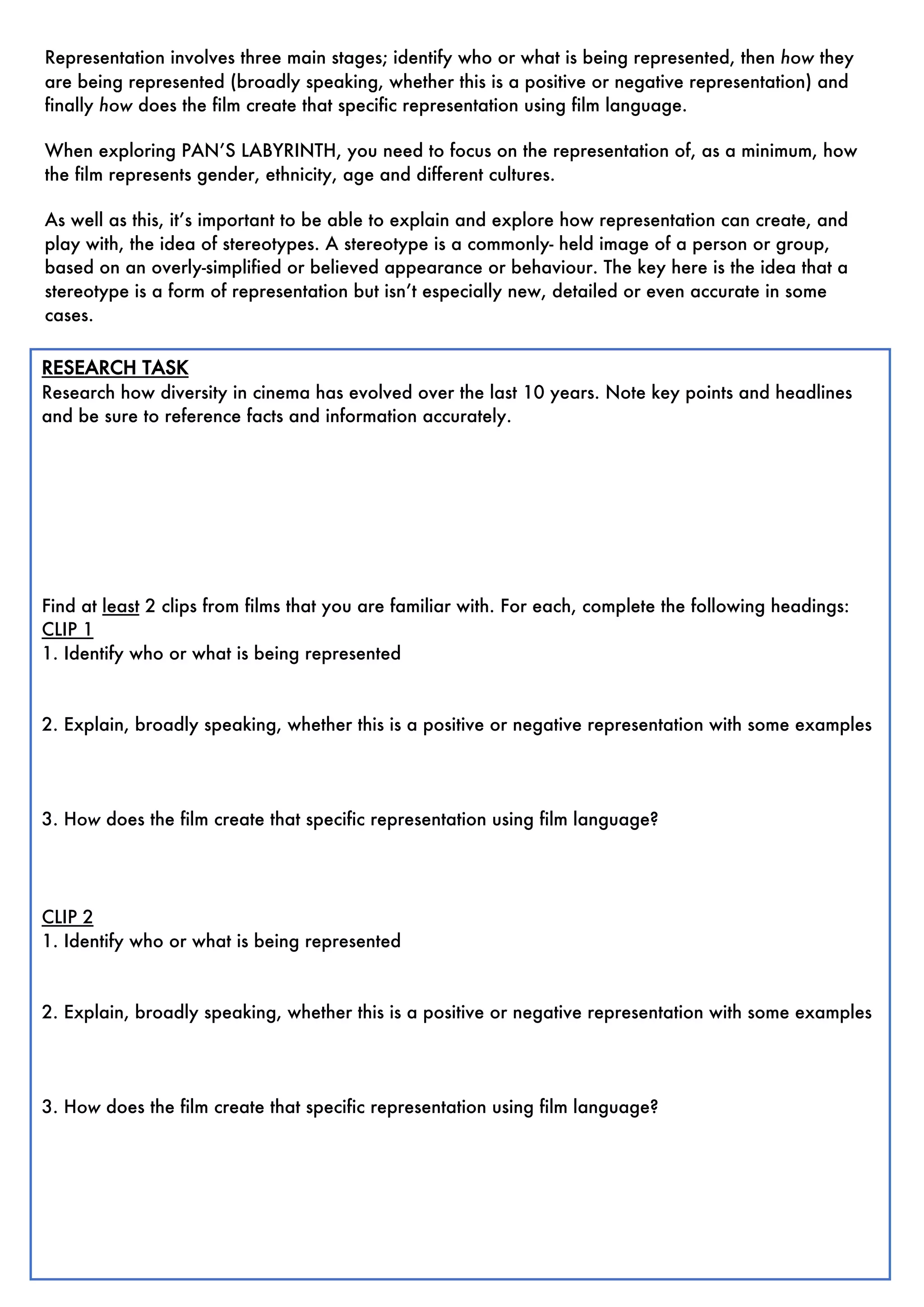 Pan's Labyrinth A-Level Film Studies student booklet e-book workbook ...