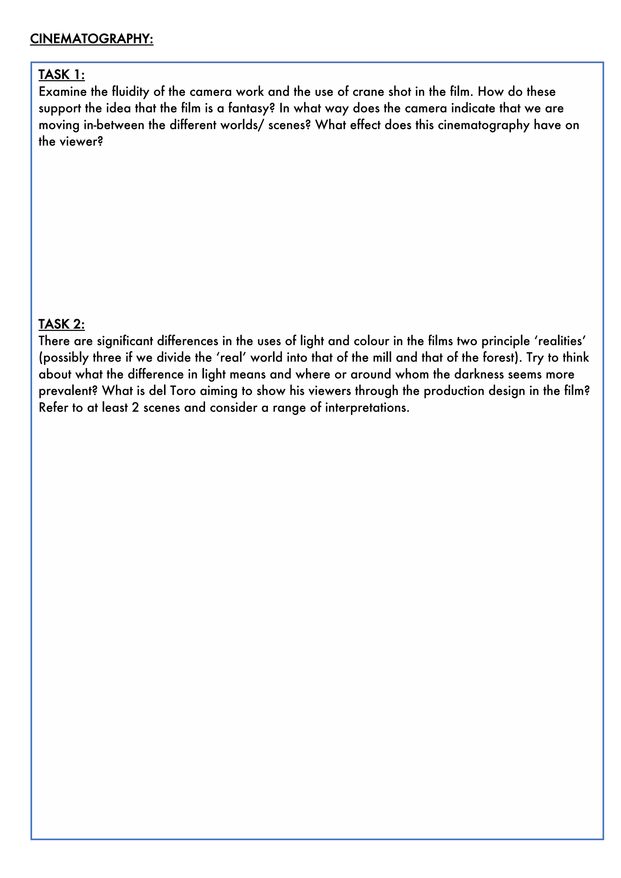 Pan's Labyrinth A-Level Film Studies student booklet e-book workbook ...