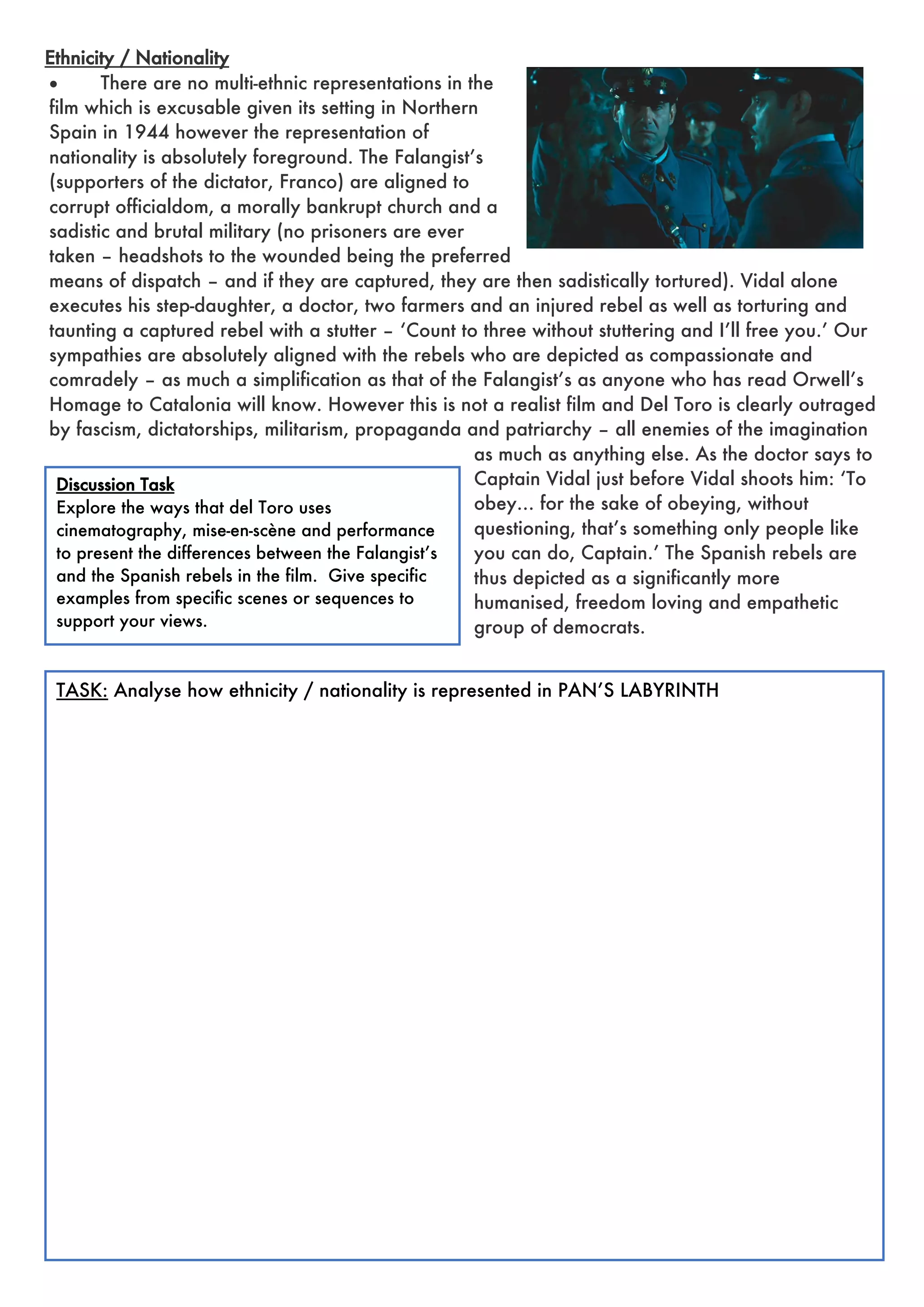 Pan's Labyrinth A-Level Film Studies student booklet e-book workbook ...