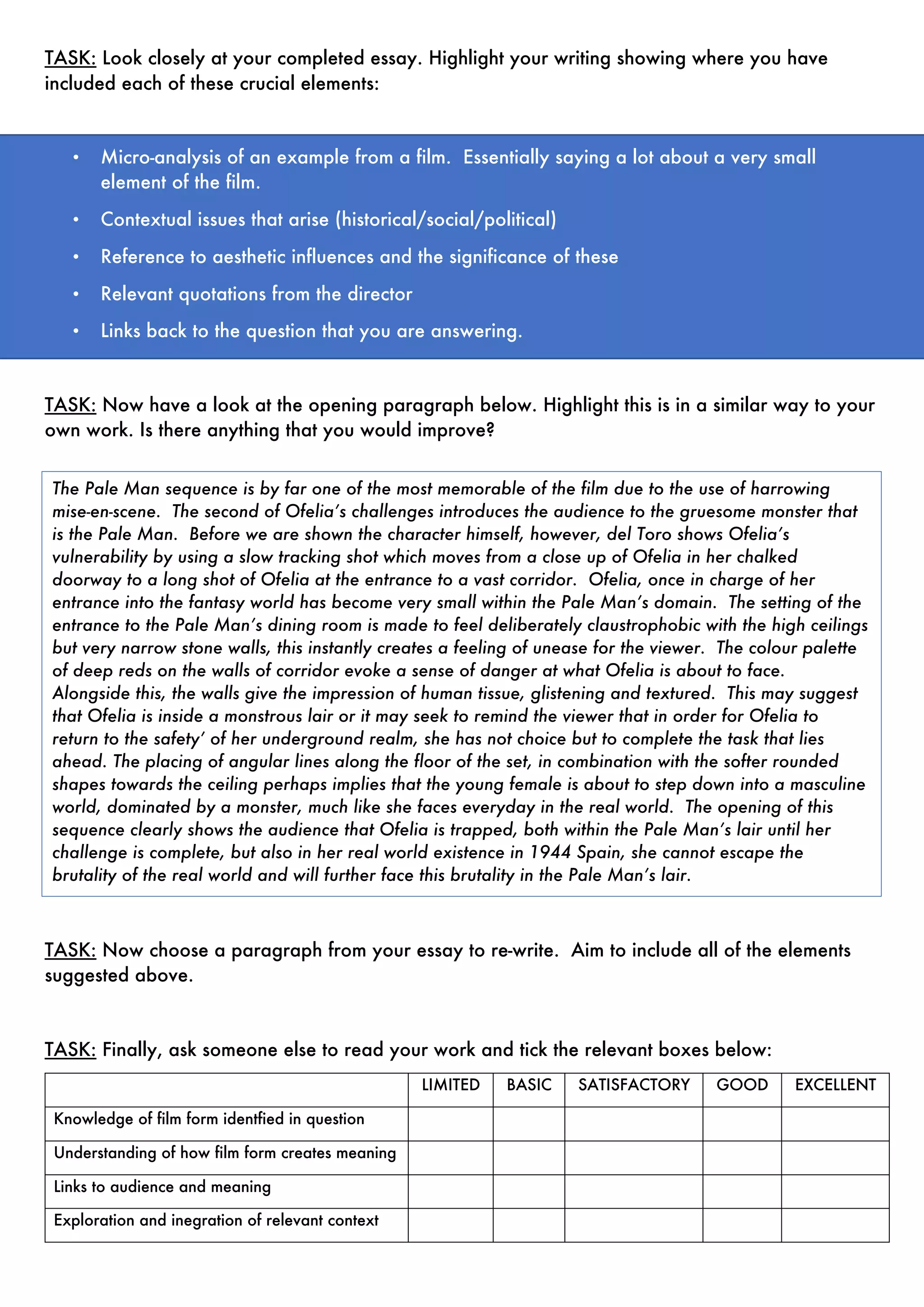 Pan's Labyrinth A-Level Film Studies student booklet e-book workbook ...
