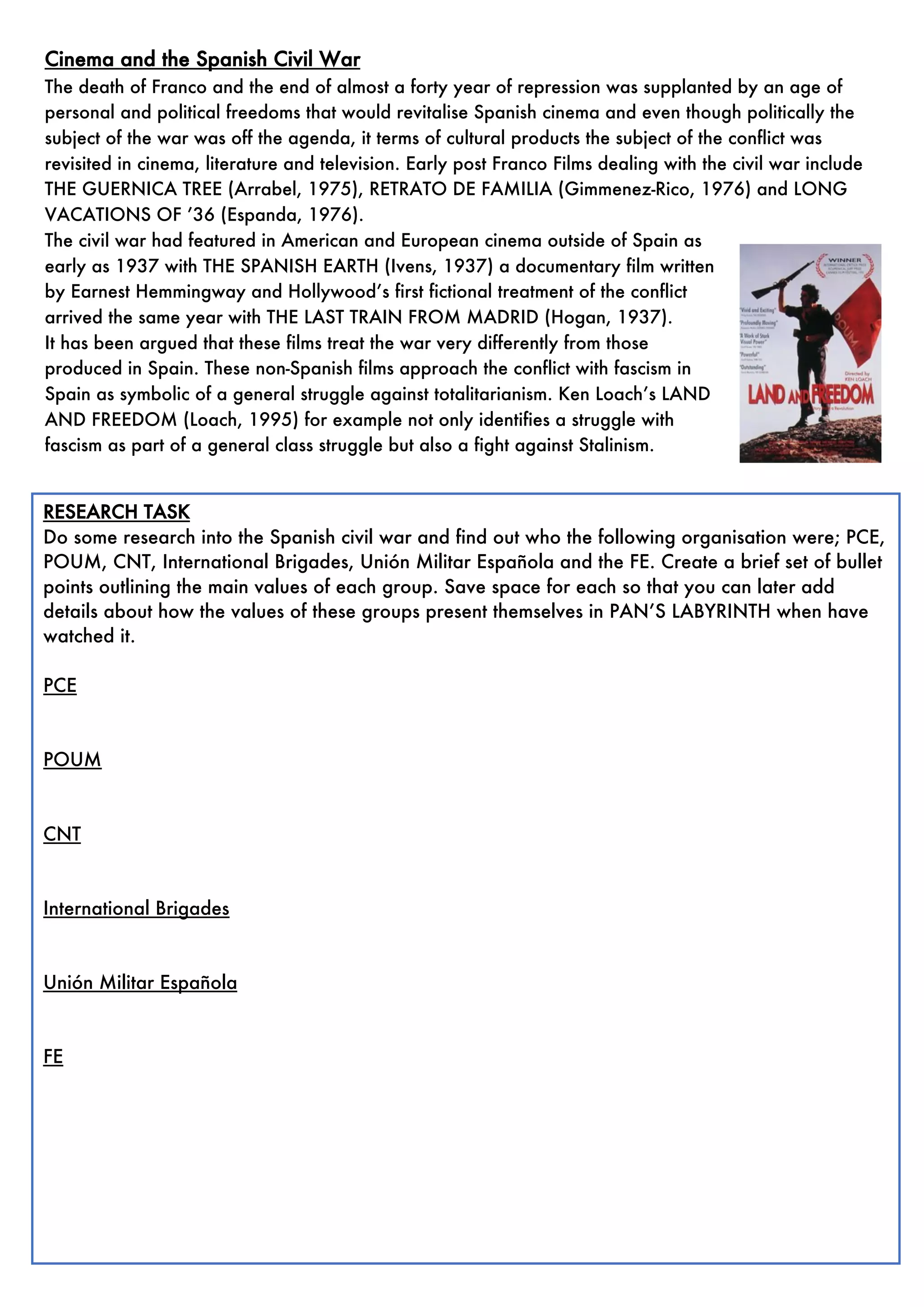 Pan's Labyrinth A-Level Film Studies student booklet e-book workbook ...