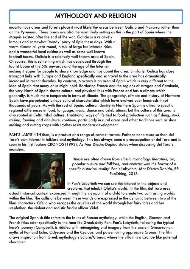 Pan's Labyrinth A-Level Film Studies student booklet e-book workbook ...