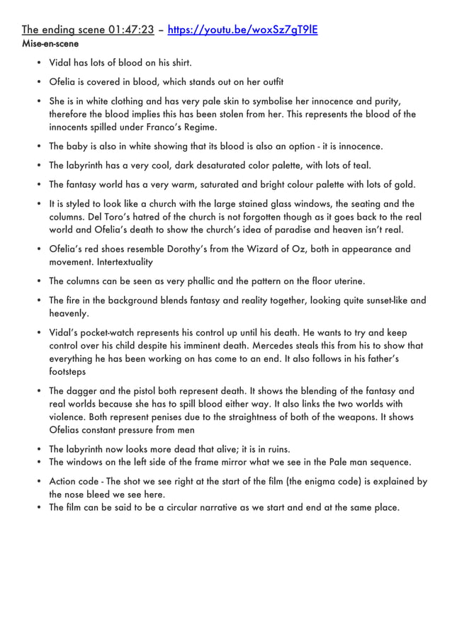 Pan's Labyrinth A-Level Film Studies student booklet e-book workbook ...