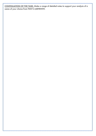 Pan's Labyrinth A-Level Film Studies student booklet e-book workbook ...