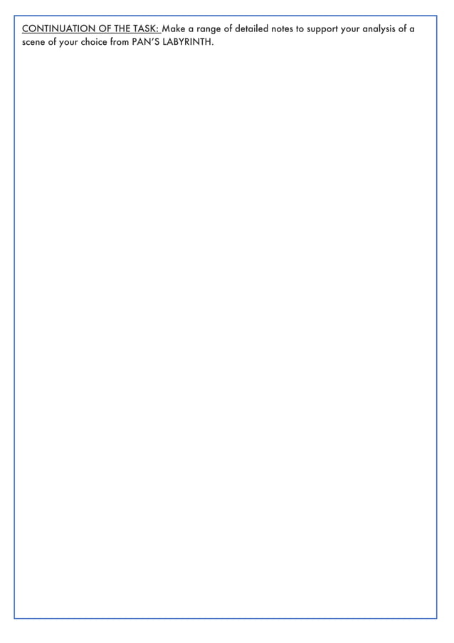 Pan's Labyrinth A-Level Film Studies student booklet e-book workbook ...