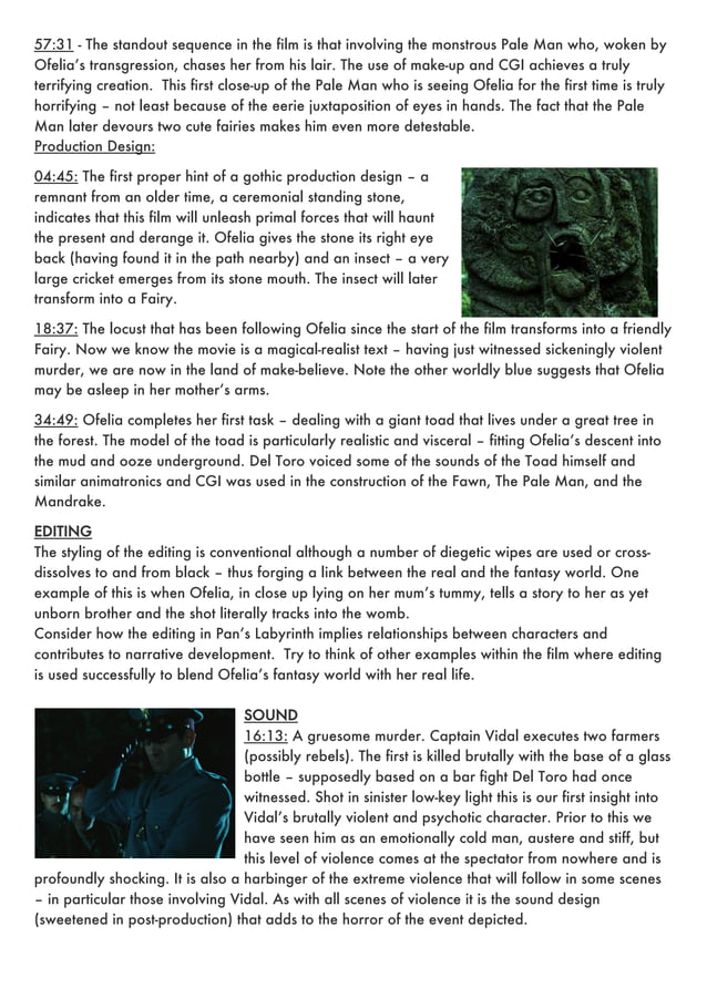 Pan's Labyrinth A-Level Film Studies student booklet e-book workbook ...