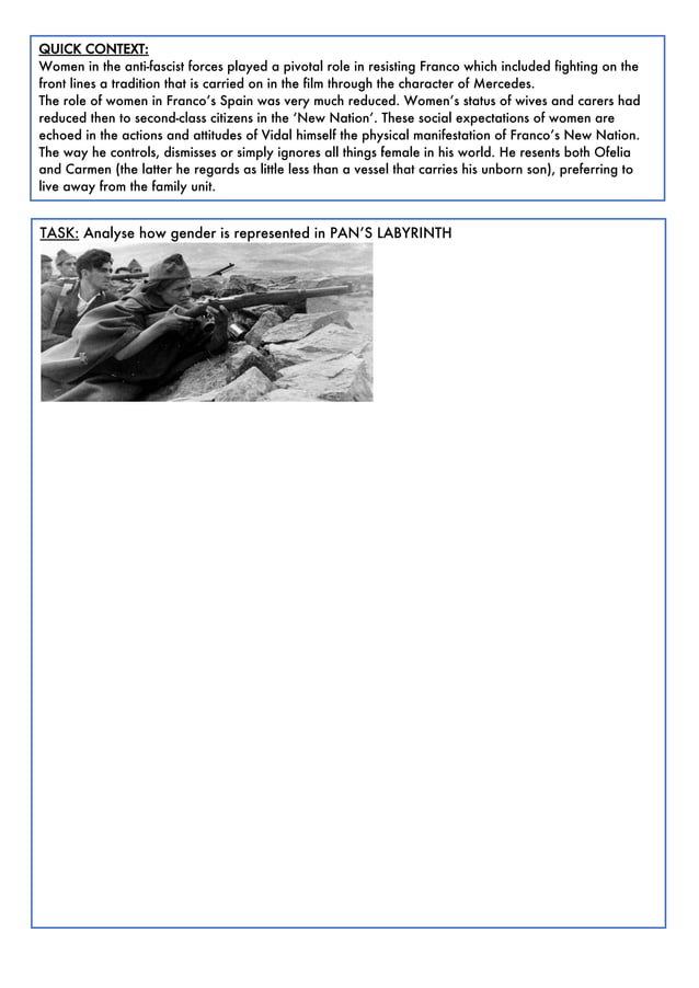 Pan's Labyrinth A-Level Film Studies student booklet e-book workbook ...