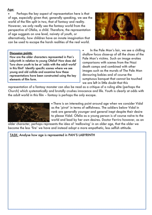 Pan's Labyrinth A-Level Film Studies student booklet e-book workbook ...