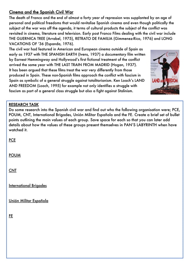 Pan's Labyrinth A-Level Film Studies student booklet e-book workbook ...