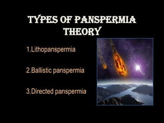 Panspermia theory | PPTX