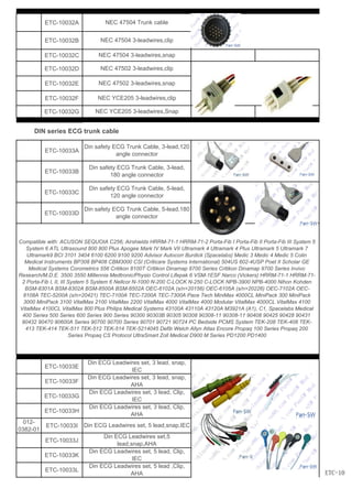 Pansw ecg trunk_cable | PDF