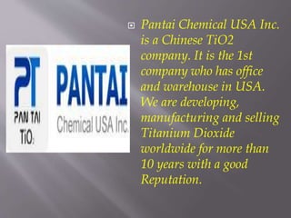 Pantai chemical usa inc | PPSX | Manufacturing Industry | Industries