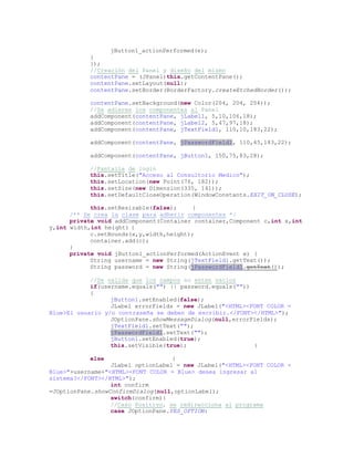 Pantalla acceso al sistema | PDF