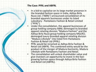 Pantaloons | PPTX | Mergers and Acquisitions | Business Banking & Finance