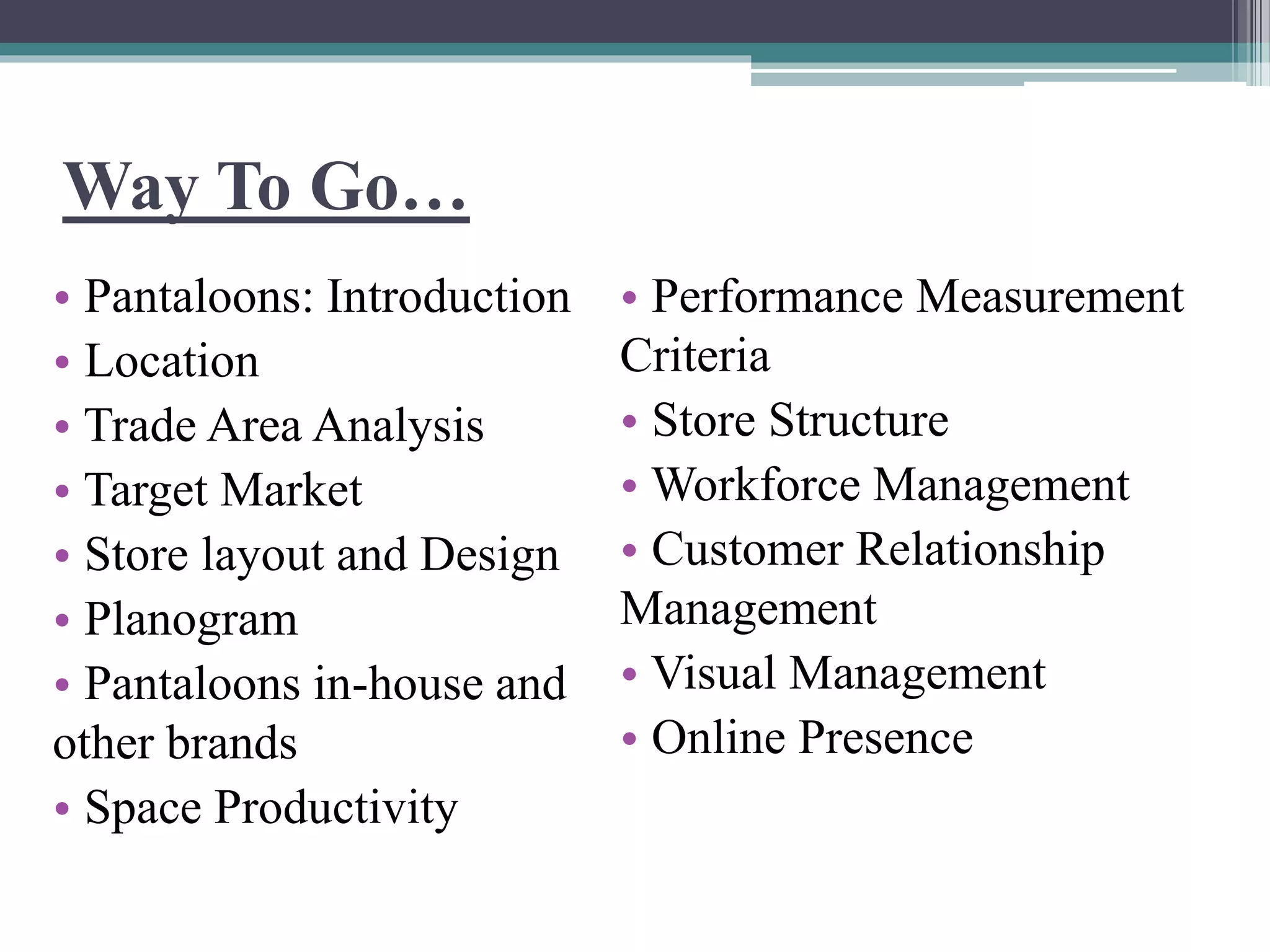 Pantaloons Shipra Mall ppt | PPTX