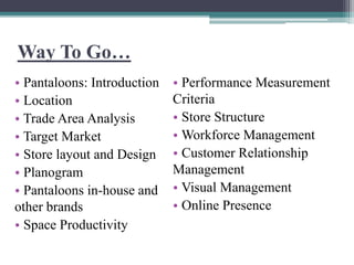 Pantaloons Shipra Mall ppt | PPT