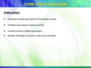 Pantaloons retail project | PPTX
