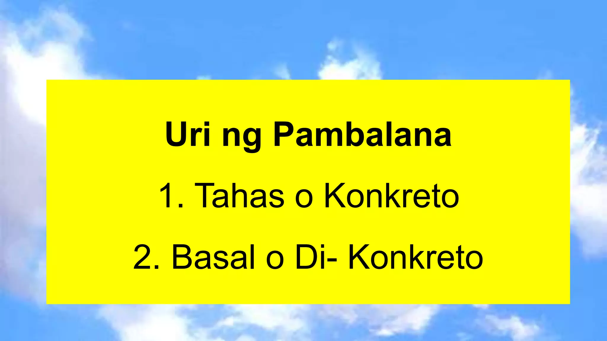 Pantangi at pambalana | PPTX