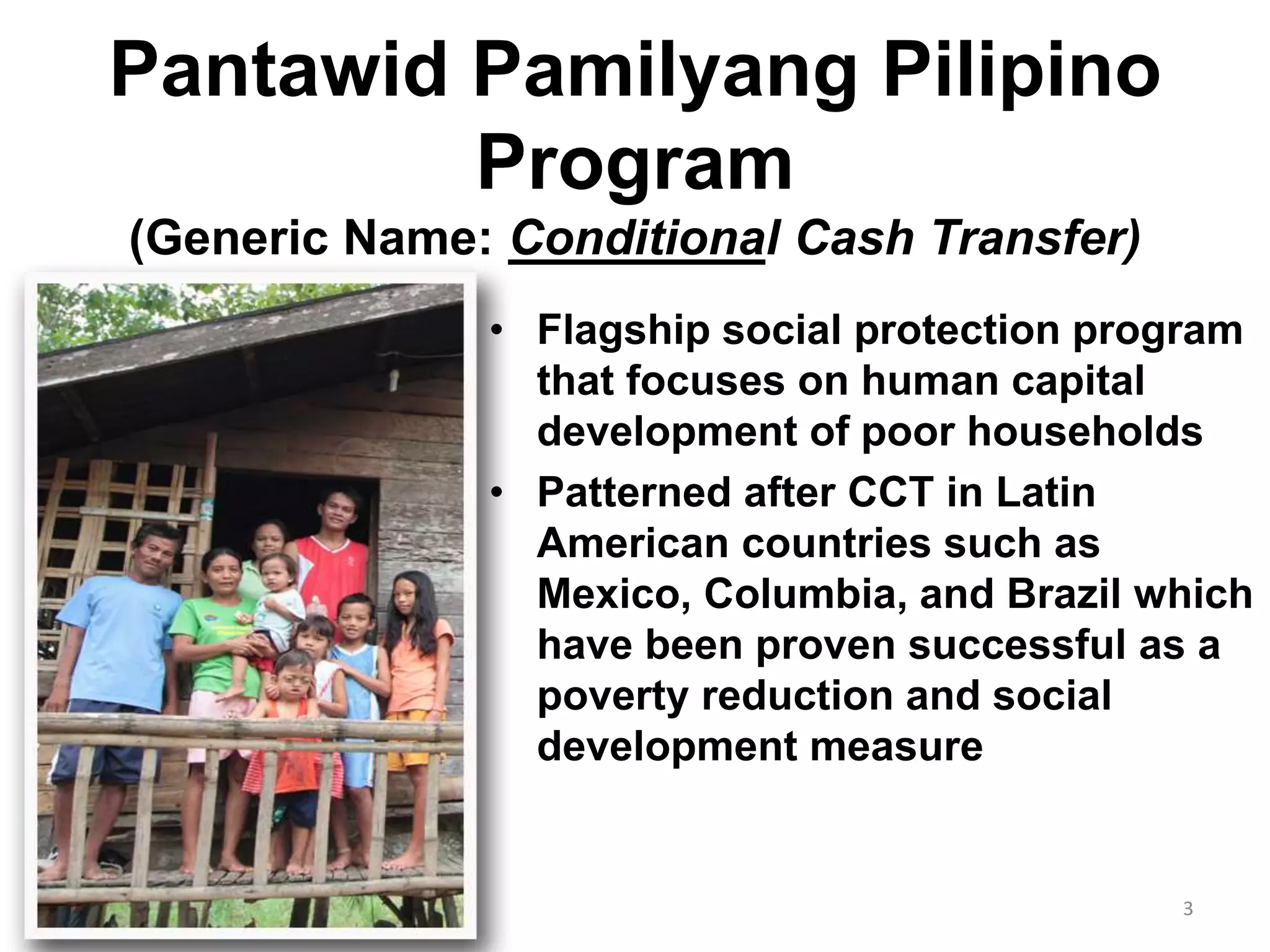 Pantawid pamilya for neda sp training 10222014 | PPTX