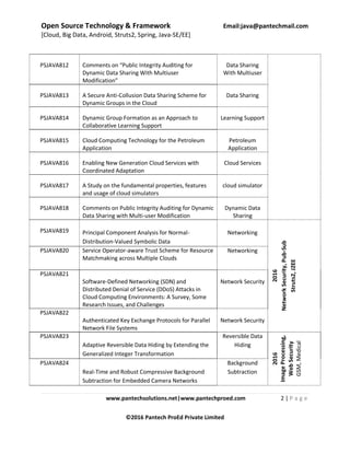 Pantech java projects 2016-17 | PDF