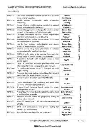 Pantech ns2 projects 2016-17 | PDF