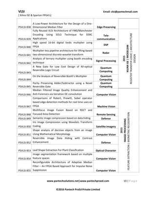 Pantech vlsi [xilinx ise & spartan fpga] 2016-17 | PDF