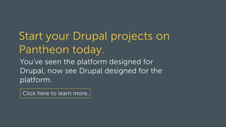 Drupal 8 and Pantheon | PDF