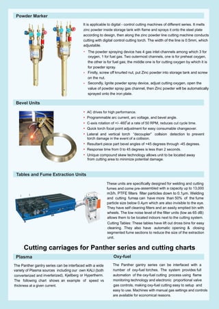 Panther Series Gantry Type Cutting System - Technocrats Plasma | PDF