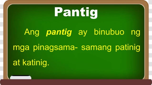 Pantig at mga letra | PPTX