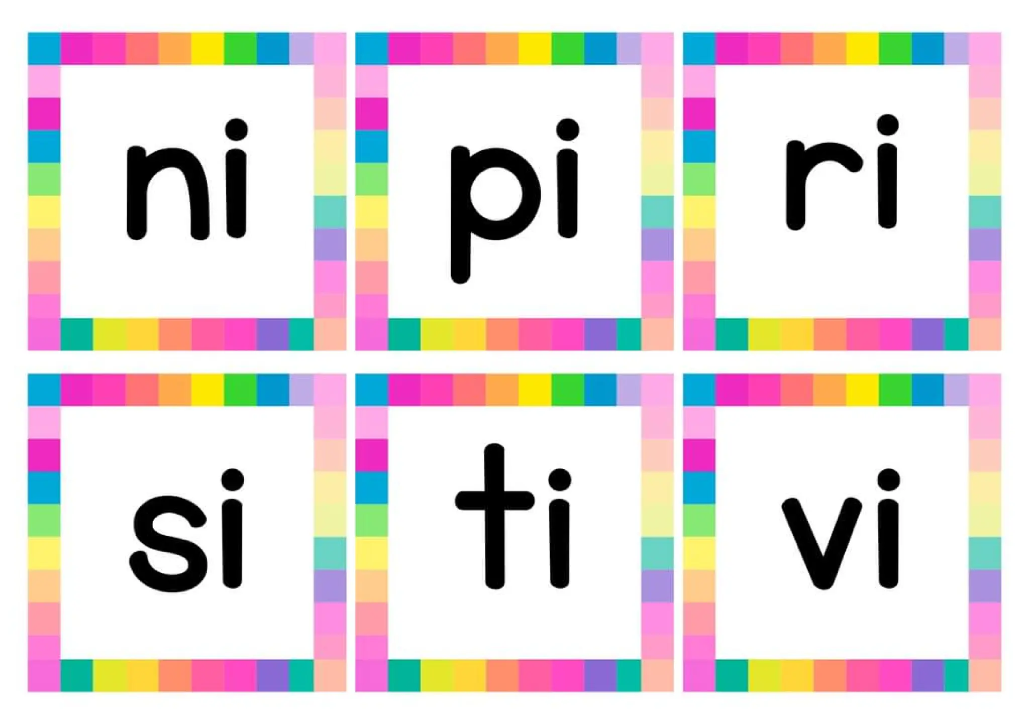 Pantig Flashcards for Readingin Filipino | PDF