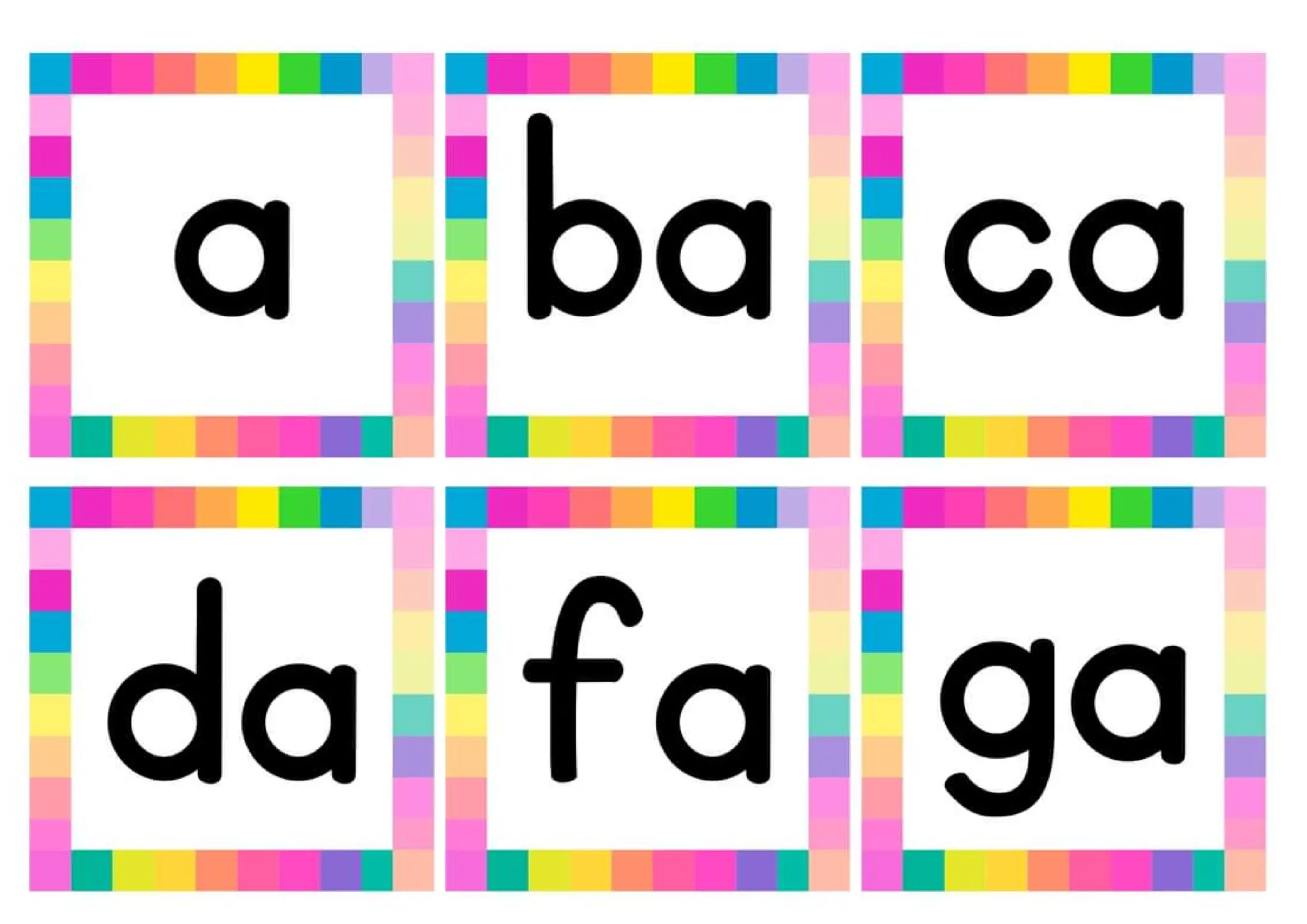 Pantig Flashcards for Readingin Filipino | PDF