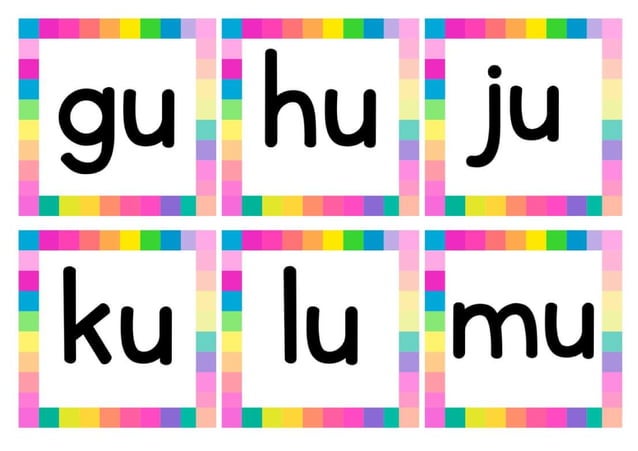 Pantig Flashcards for Readingin Filipino | PDF