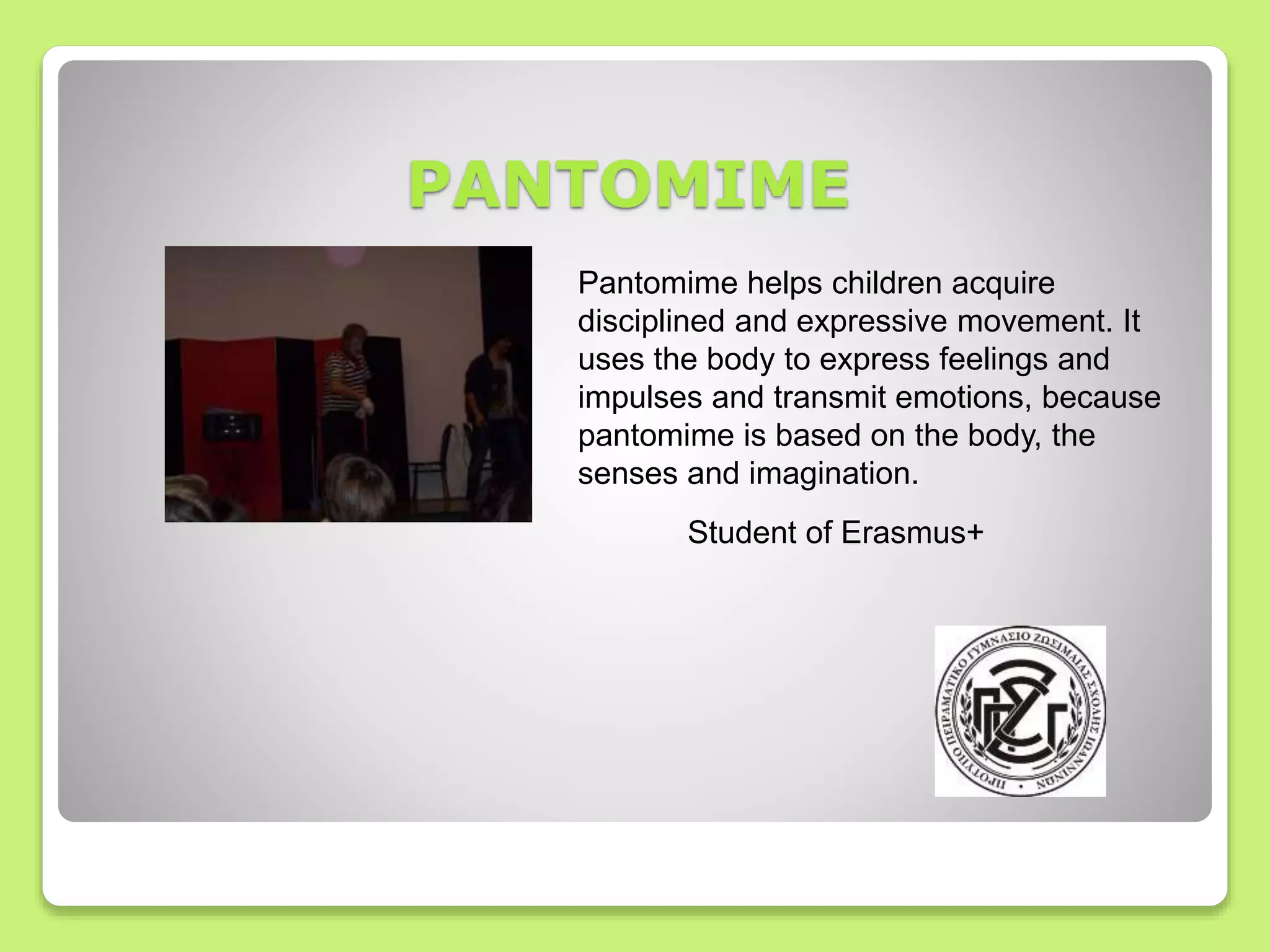 Pantomime | PPTX | Theater | Fine Art