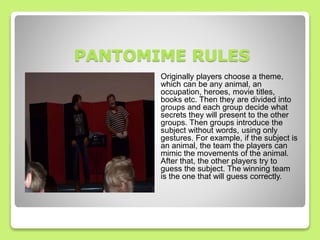 Pantomime | PPTX
