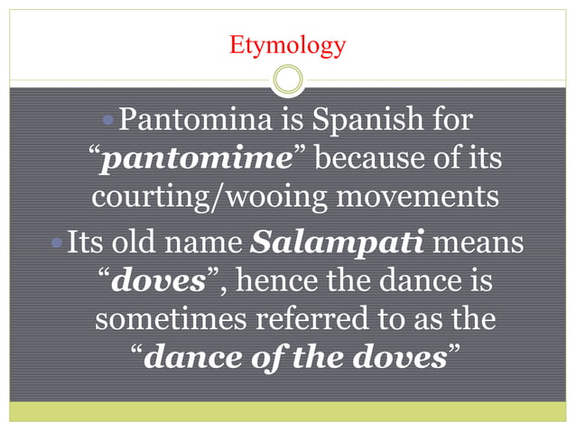 Pantomina (Philippine Folk Dance) | PPTX