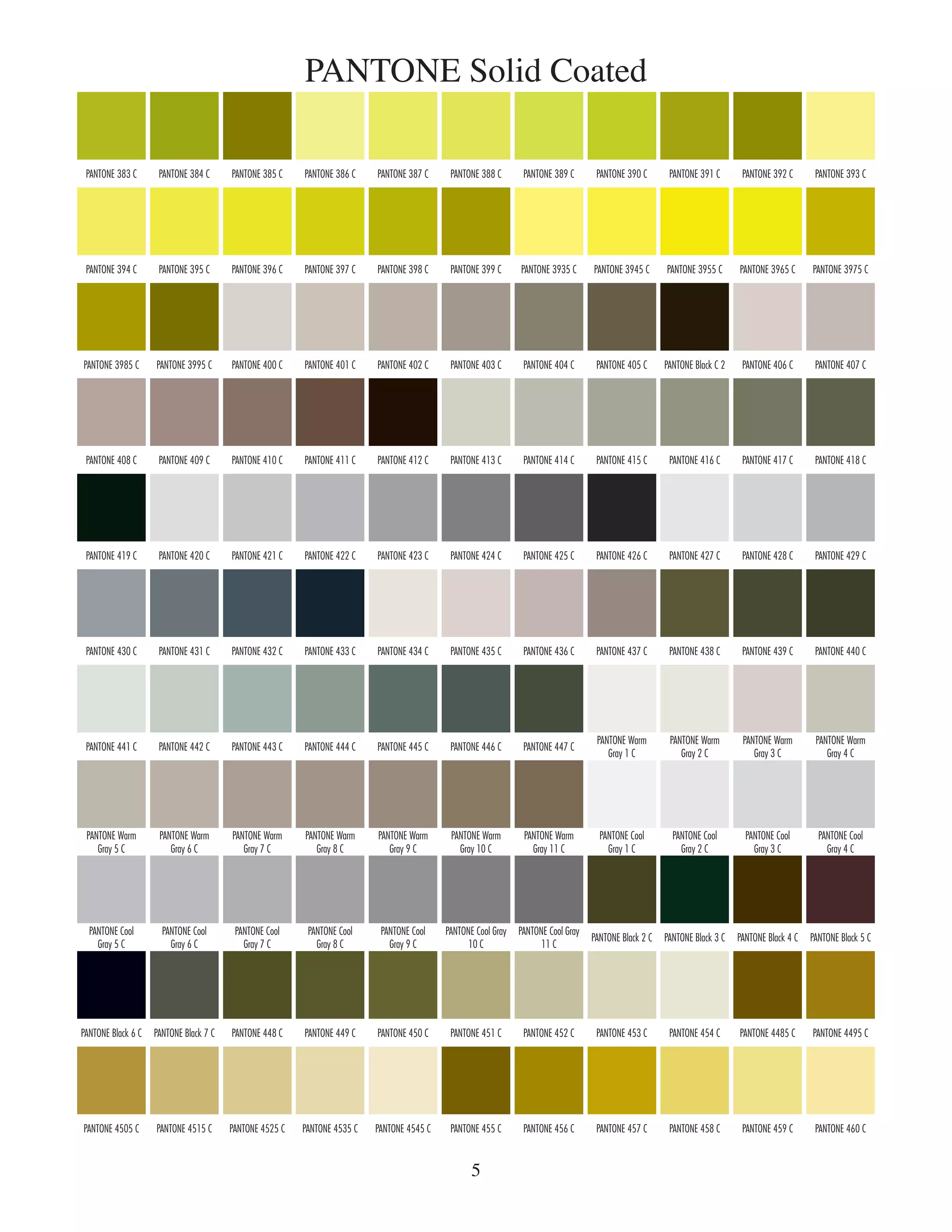 PANTONE Solid Coated | PDF