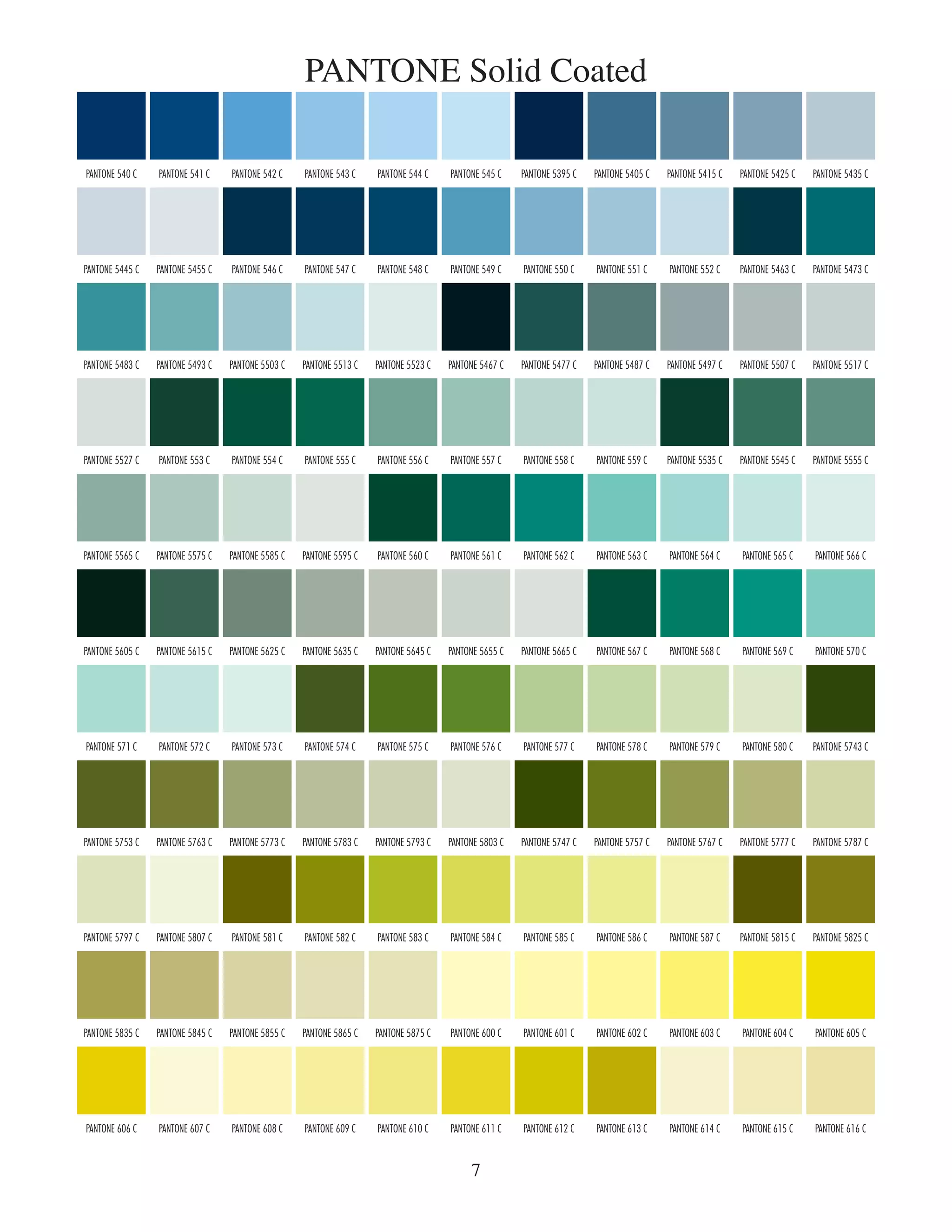 PANTONE Solid Coated