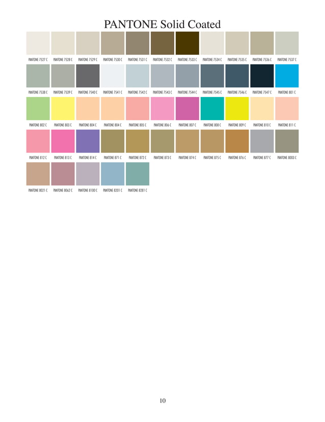 PANTONE Solid Coated