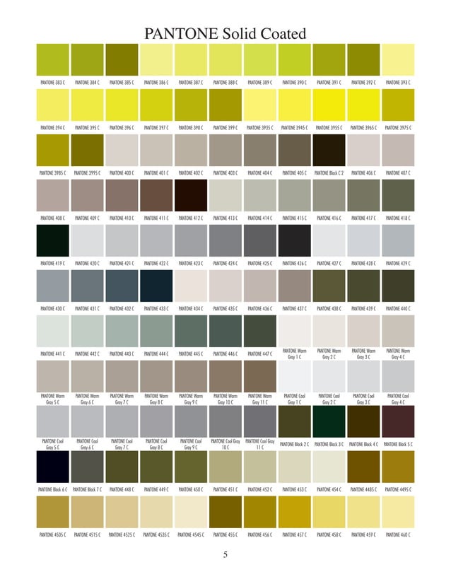 PANTONE Solid Coated