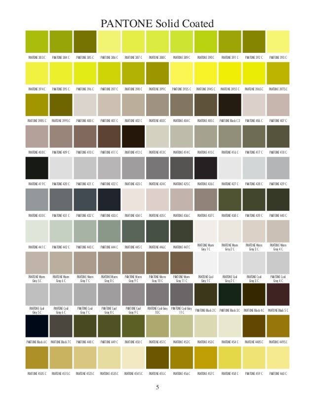 PANTONE Solid Coated