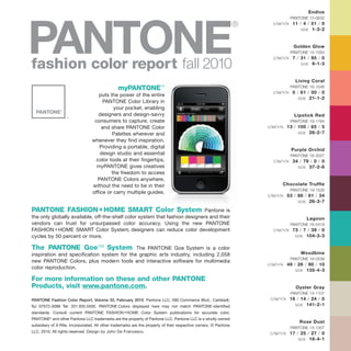 Pantone Fashion Color Report – Fall 2010 | PDF
