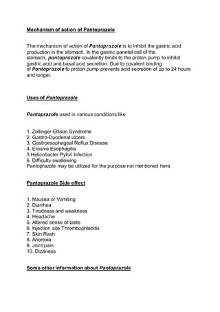 Pantoprazole | DOCX