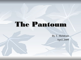Pantoum | PPT