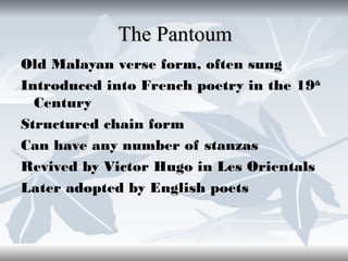 Pantoum | PPT