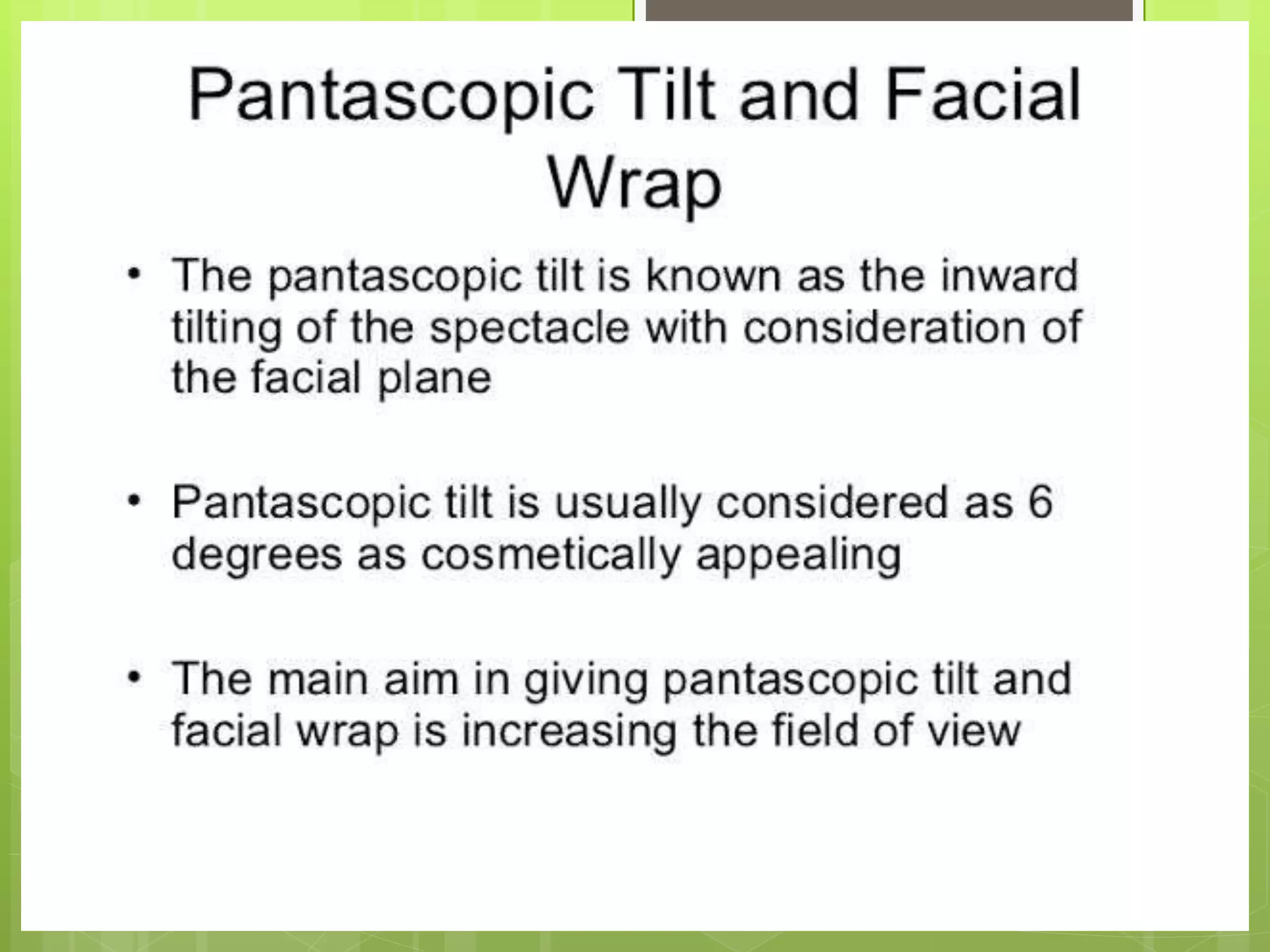 Pantoscopic tilt | PPTX