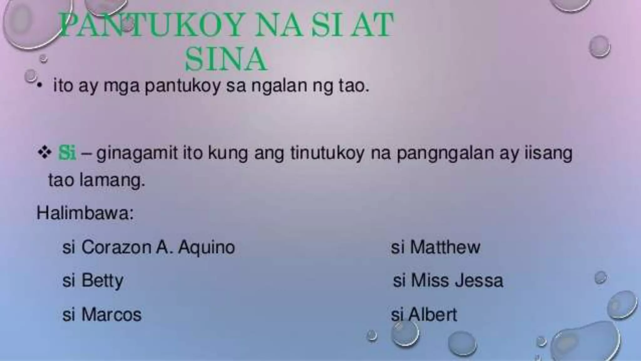 Mga Panandang Pantukoy | PPTX