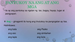 Mga Panandang Pantukoy | PPTX