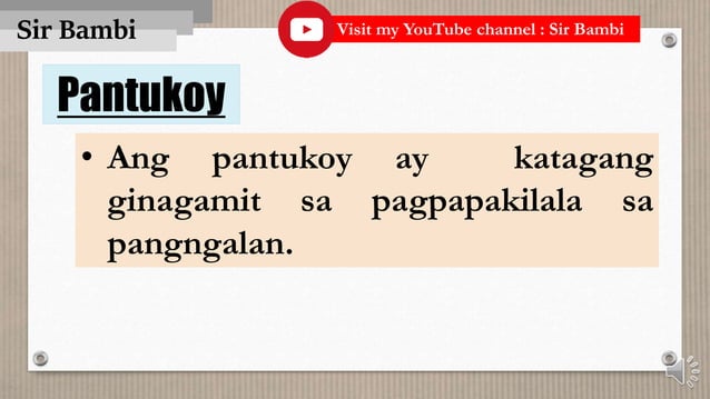 Pantukoy | PPTX