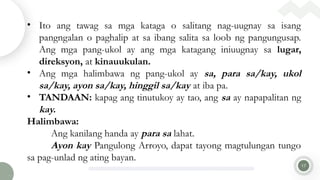 PANTUKOY bahagi ng panalita. 124624584pptx | PPTX