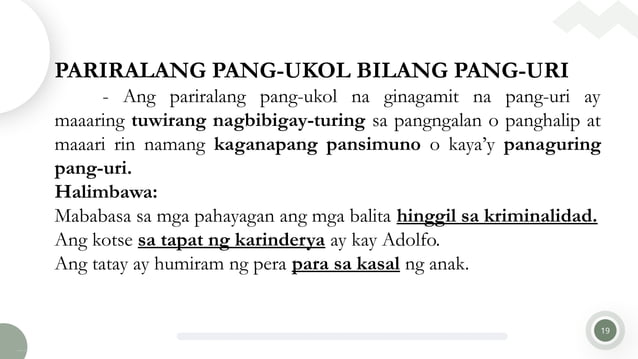 PANTUKOY bahagi ng panalita. 124624584pptx | PPTX